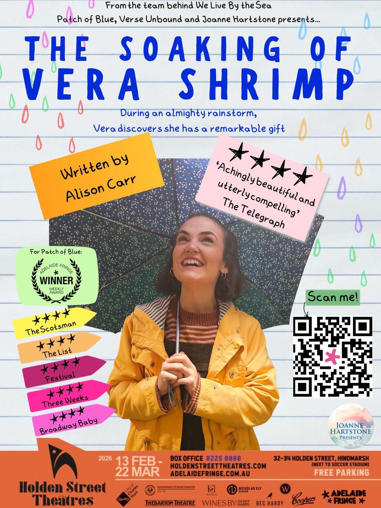 The Soaking of Vera Shrimp (Adelaide Fringe 2026) – Alison Carr